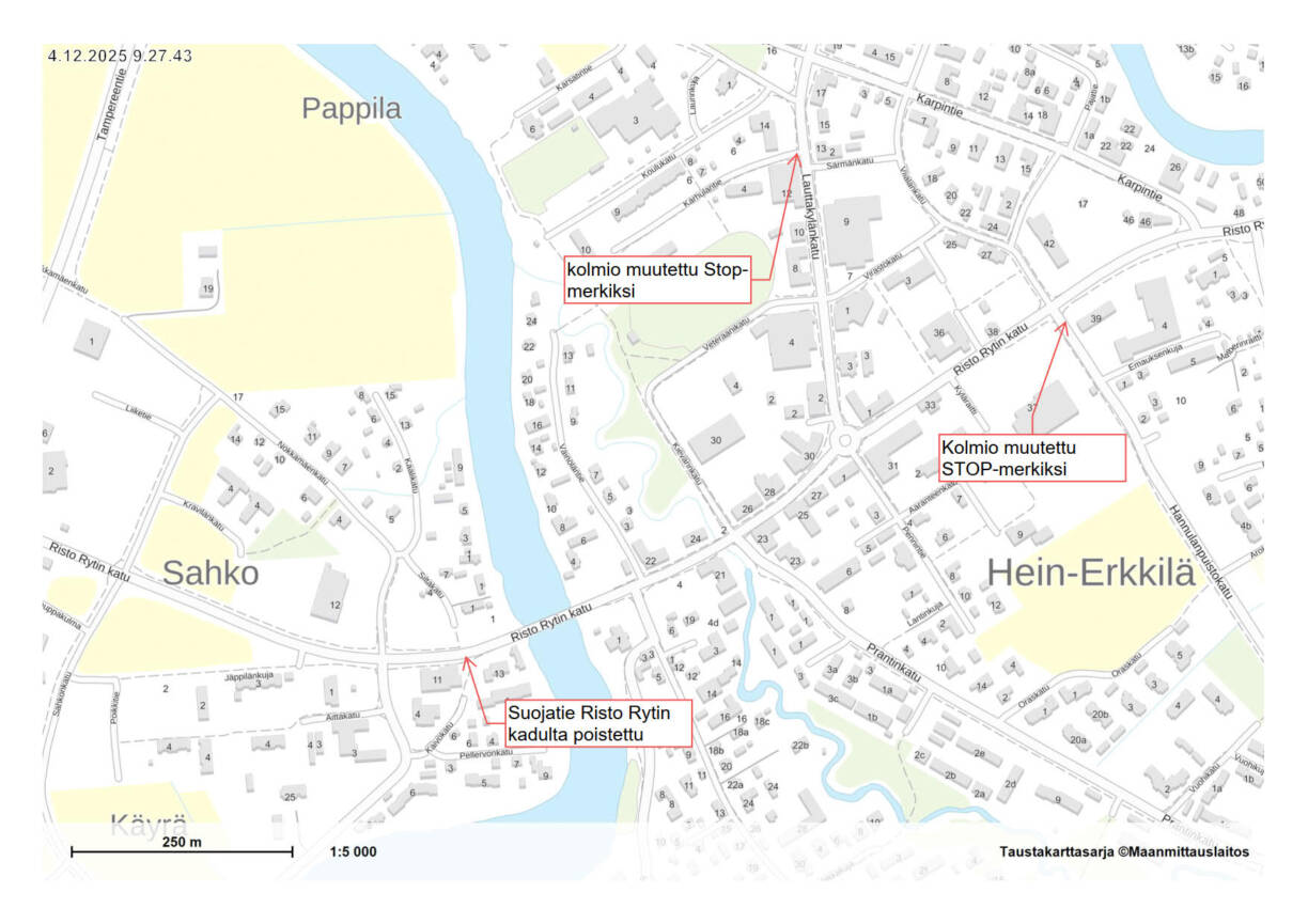 Muuttuneet liikennejärjestelyt keskusta-alueella - Huittisten kaupunki